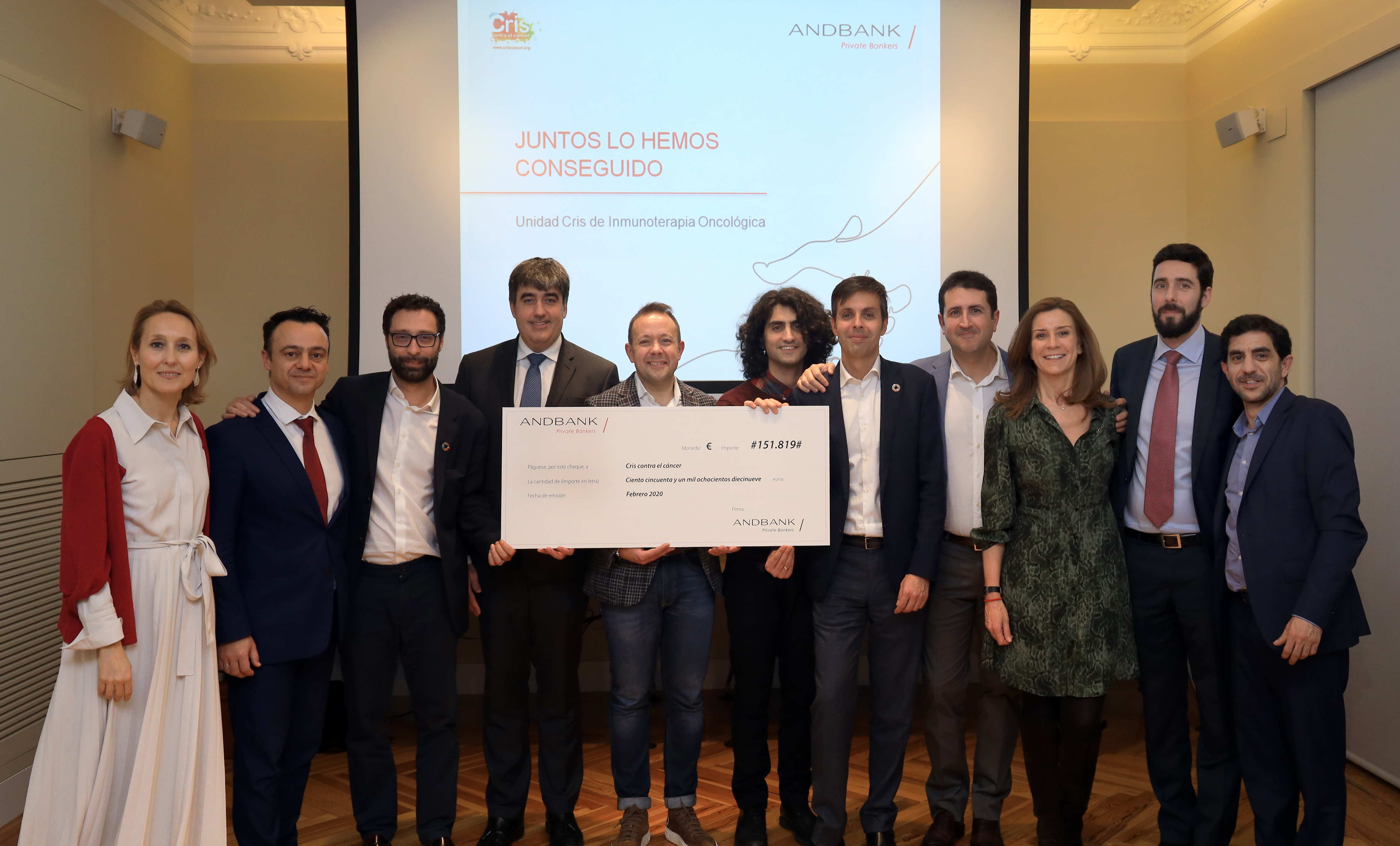 Andbank donates 152,000 euros to CRIS Cancer Foundation through its ...